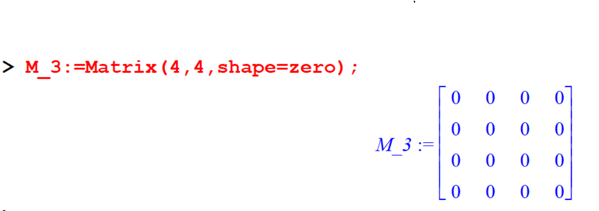 Lesson 10 Matrices | Maple